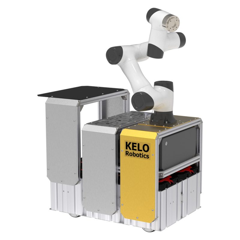 Collaborative Mobile Robot With 2 Active Wheels And Dobot Cr3 Arm
